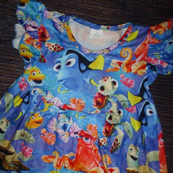 Dresses | Boutique Finding Nemo Girls Sleeveless Dress | Poshmark